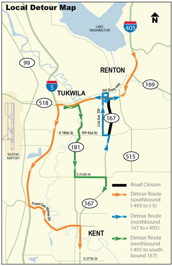 Major closure on SR 167 planned for Aug. 10-13 | Renton Reporter