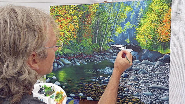 Richard Jahn, a local artist, and a local firefighter | Renton Reporter