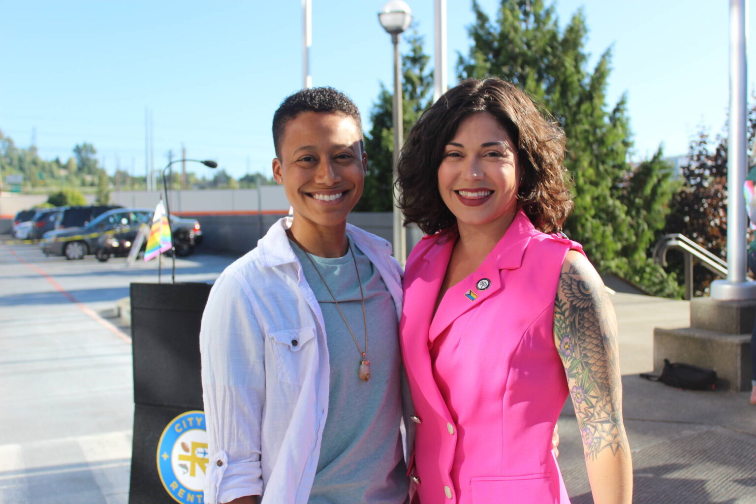 Photos: Raising the Pride flag over Renton | Renton Reporter