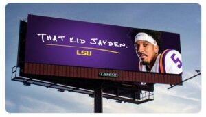 Who’s that? LSU purchases billboard ad for QB | Renton Reporter