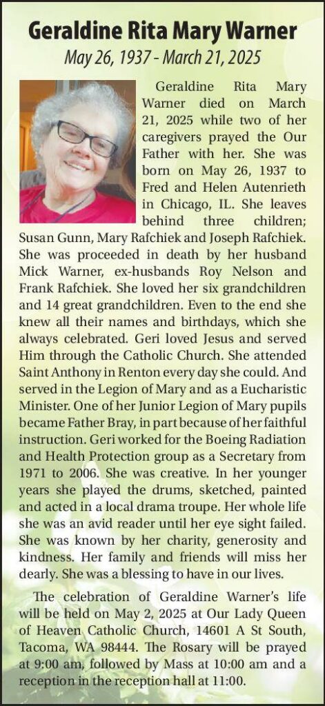 Obituaries | Renton Reporter