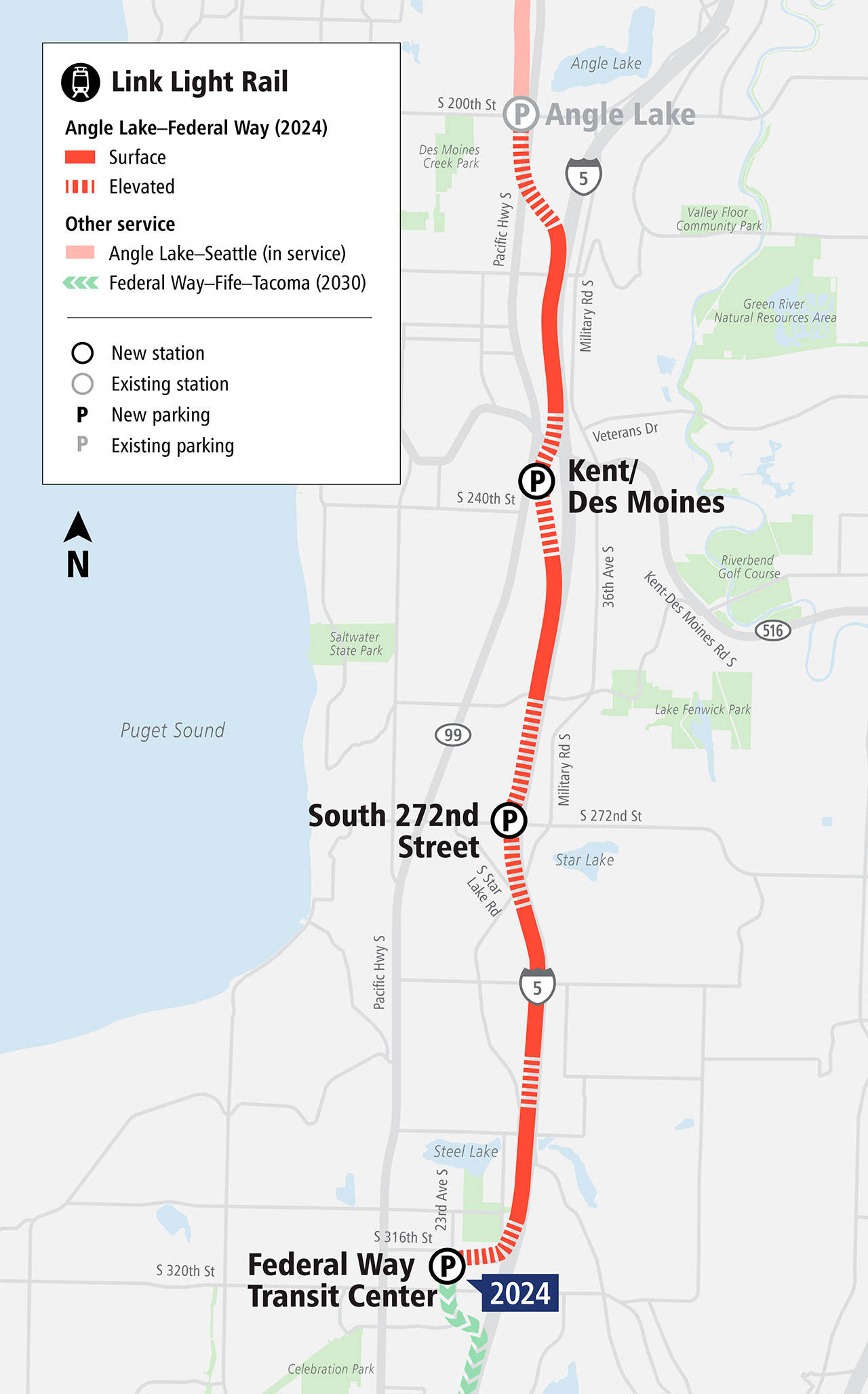 Thousands of trees coming down along I-5 for light rail line | Renton ...